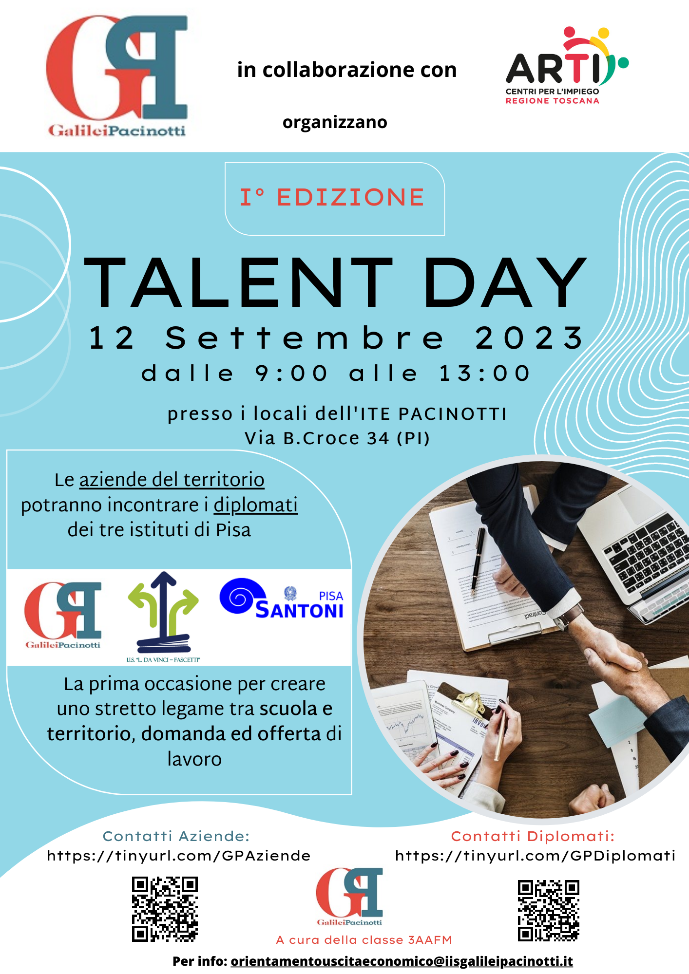 Talent Day - 12 settembre - I.I.S. GALILEI PACINOTTI